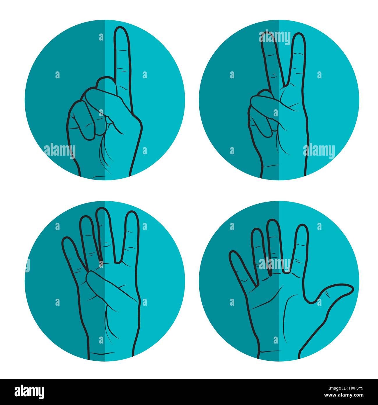 sign language design Stock Vector Image & Art - Alamy