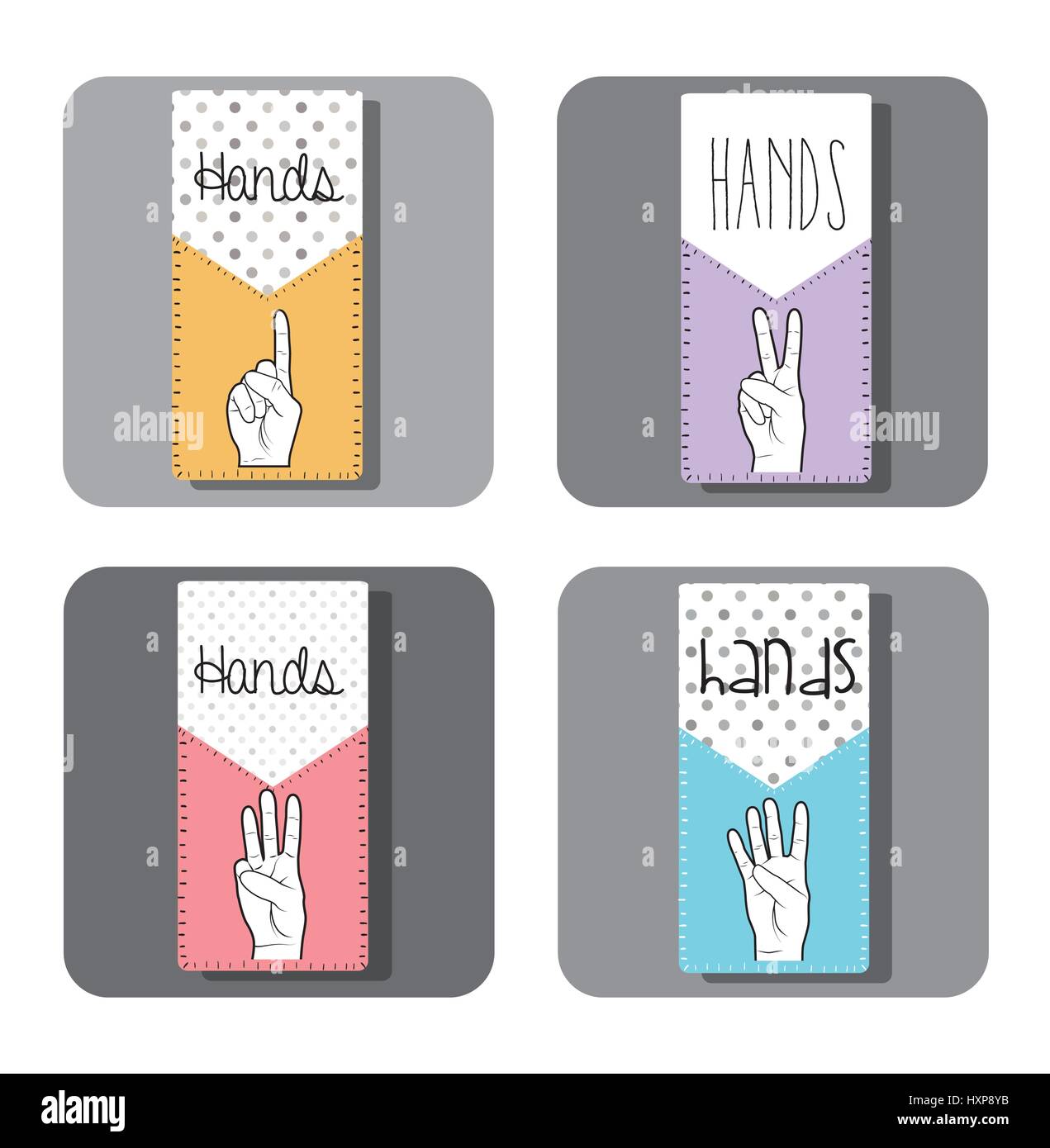 sign language design Stock Vector Image & Art - Alamy