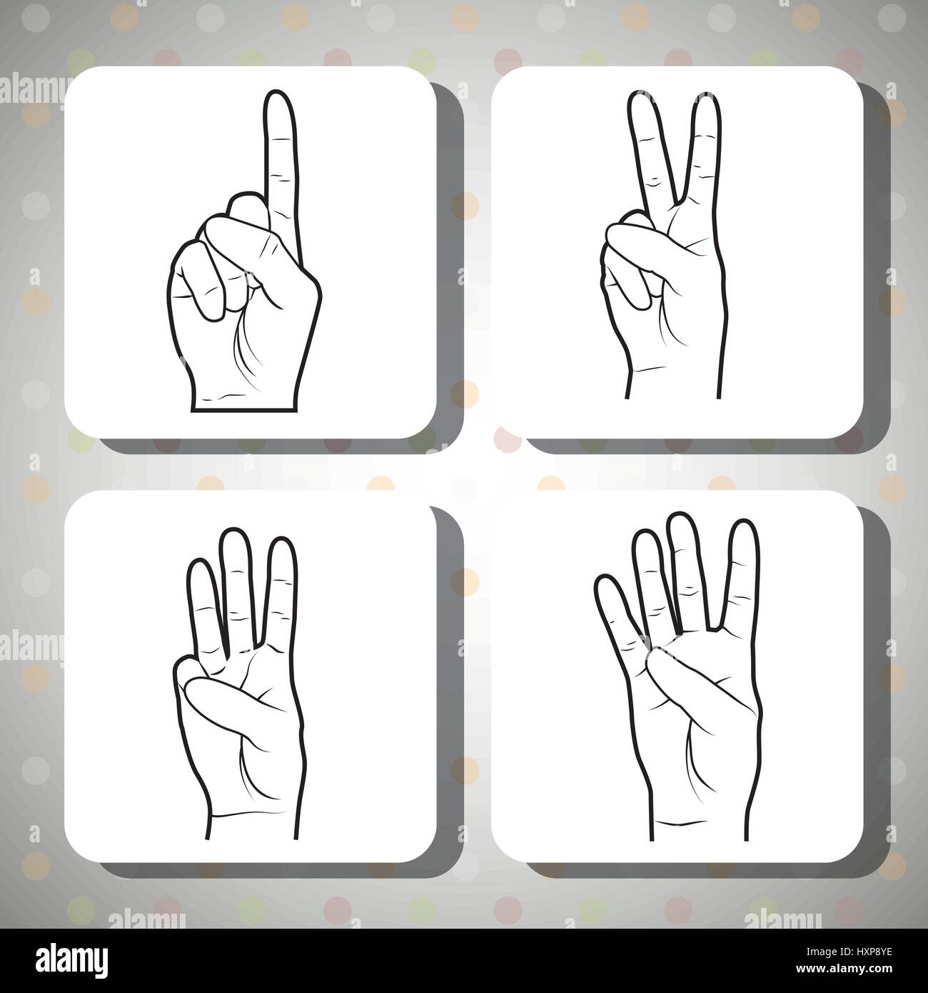 sign language design Stock Vector Image & Art - Alamy