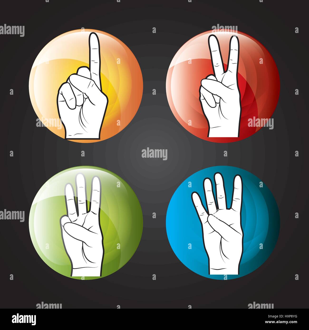 sign language design Stock Vector Image & Art - Alamy