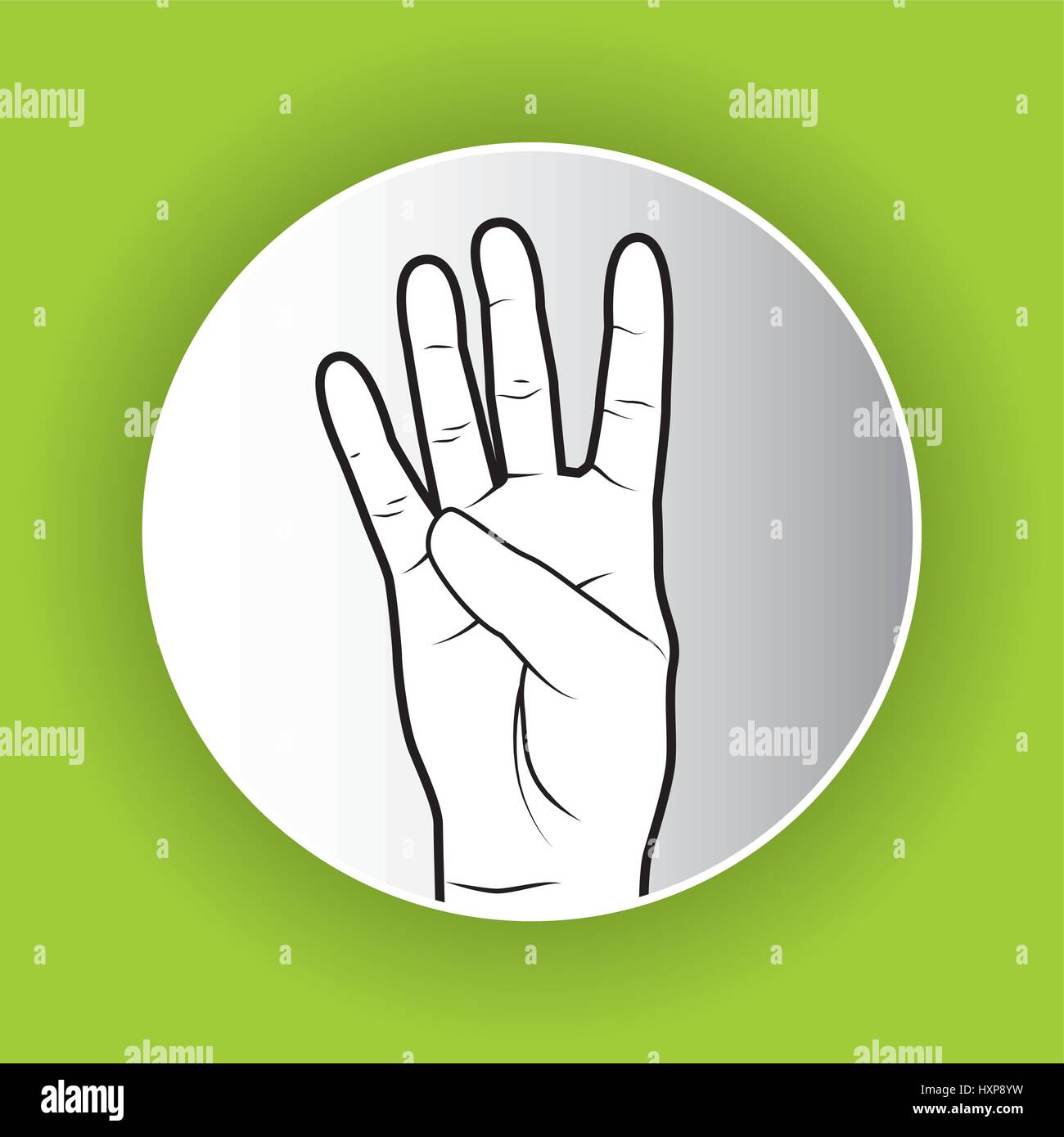 Four language Stock Vector Images - Alamy