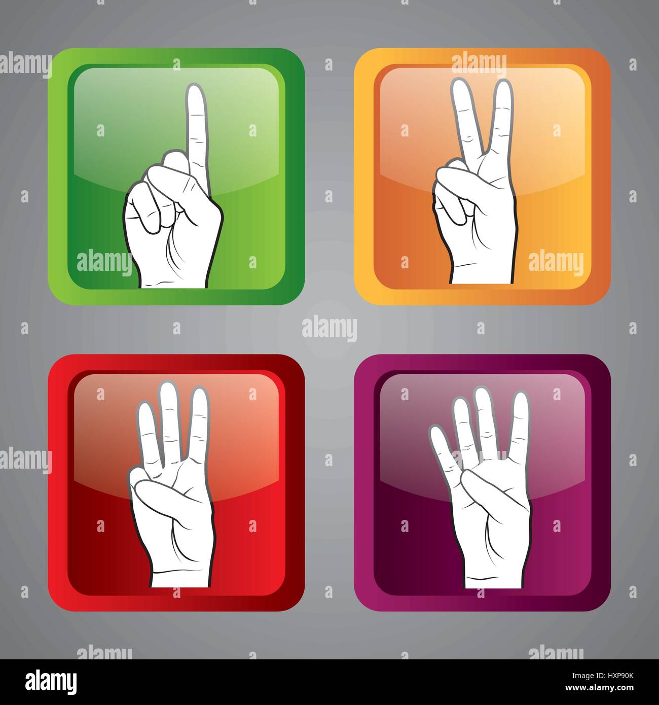 sign language design Stock Vector Image & Art - Alamy