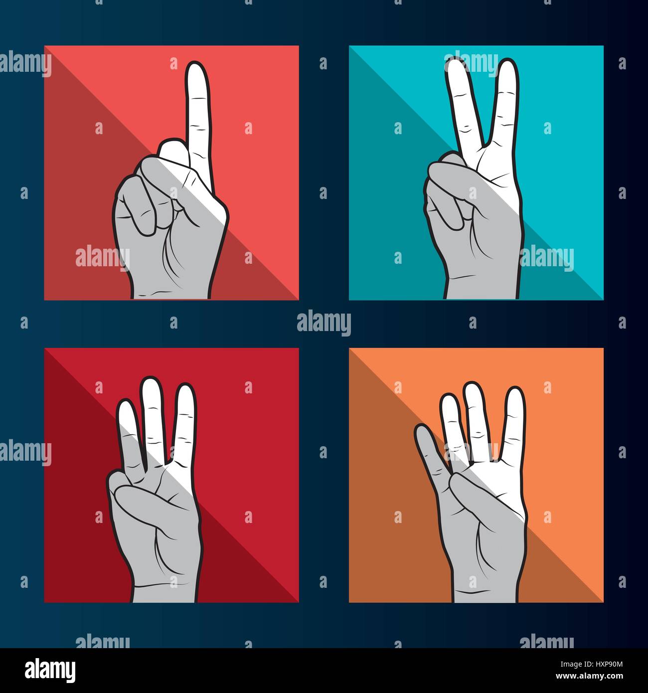 sign language design Stock Vector Image & Art - Alamy