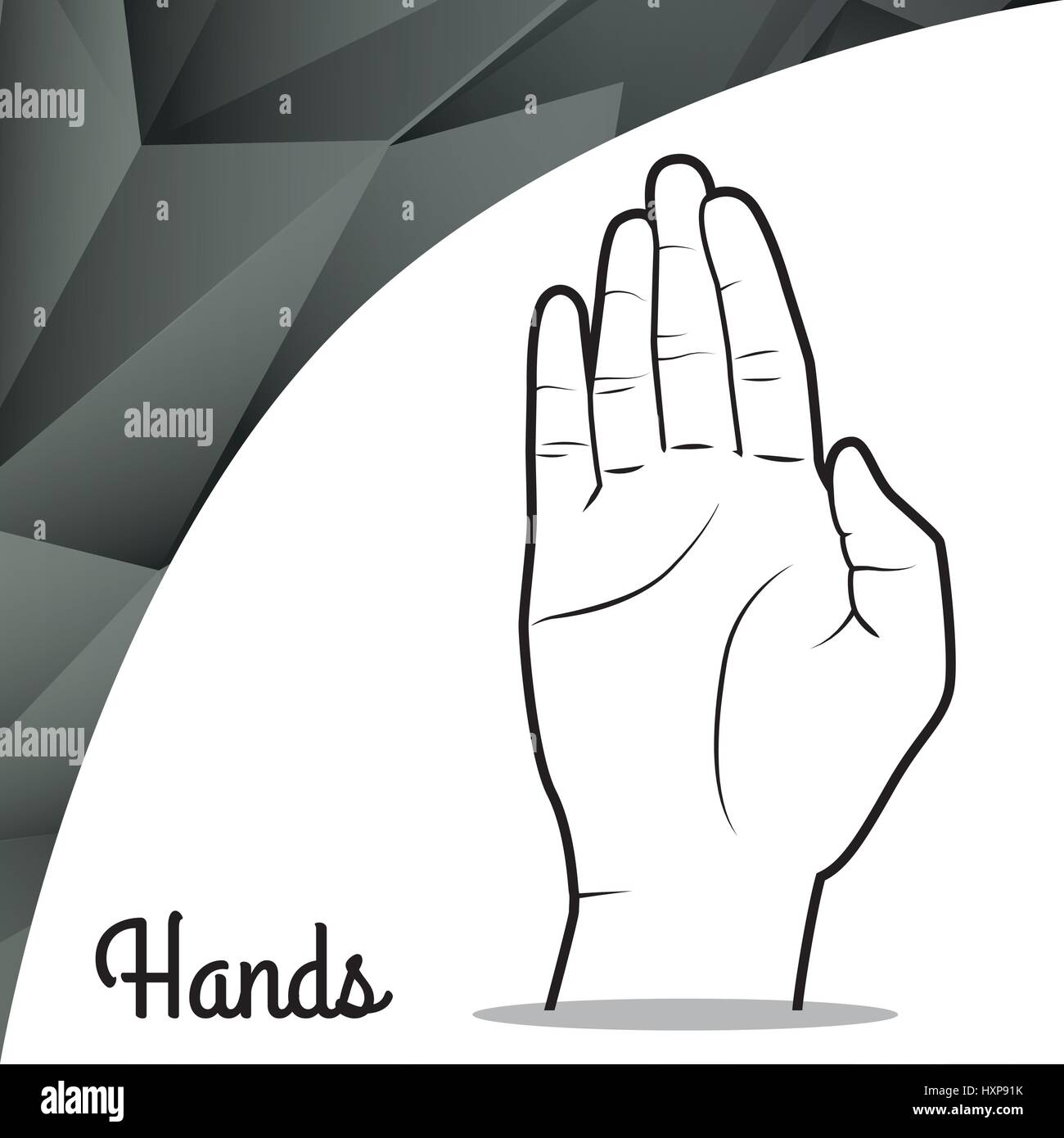 sign language design Stock Vector Image & Art - Alamy