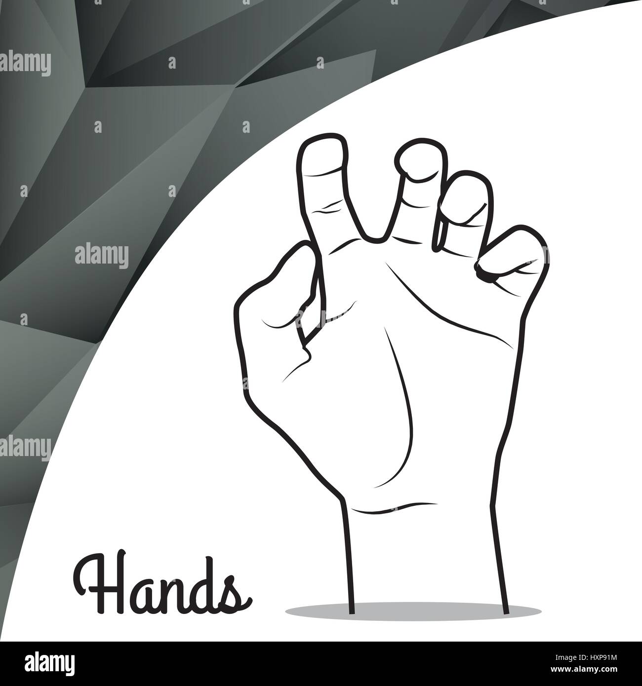 sign language design Stock Vector Image & Art - Alamy