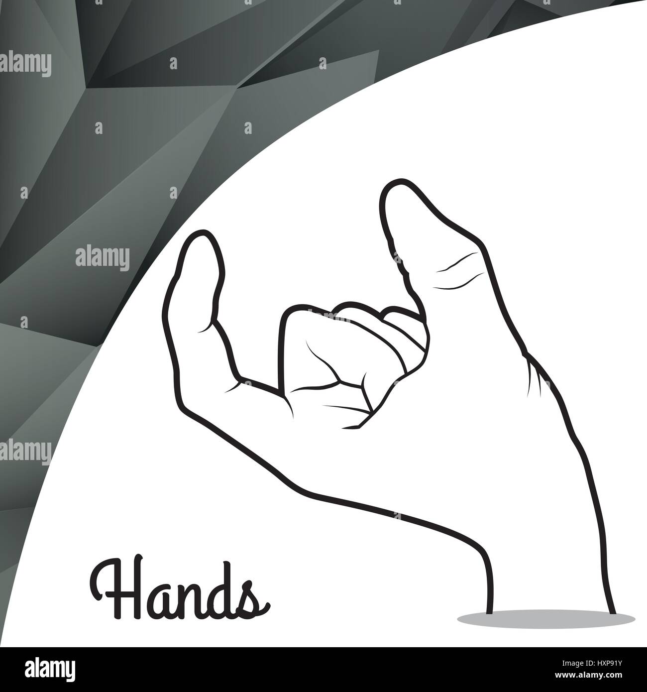 sign language design Stock Vector Image & Art - Alamy