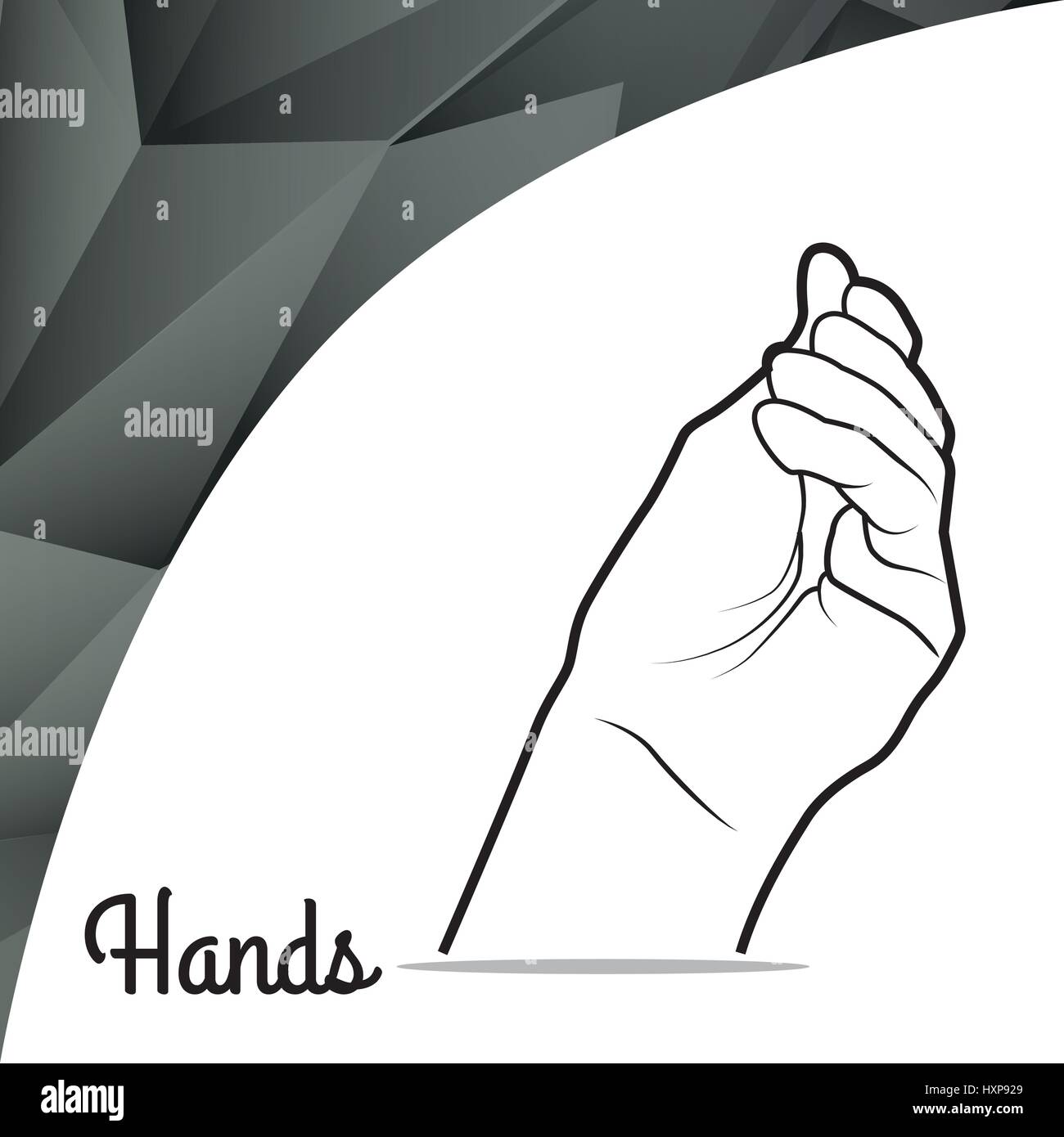 sign language design Stock Vector Image & Art - Alamy