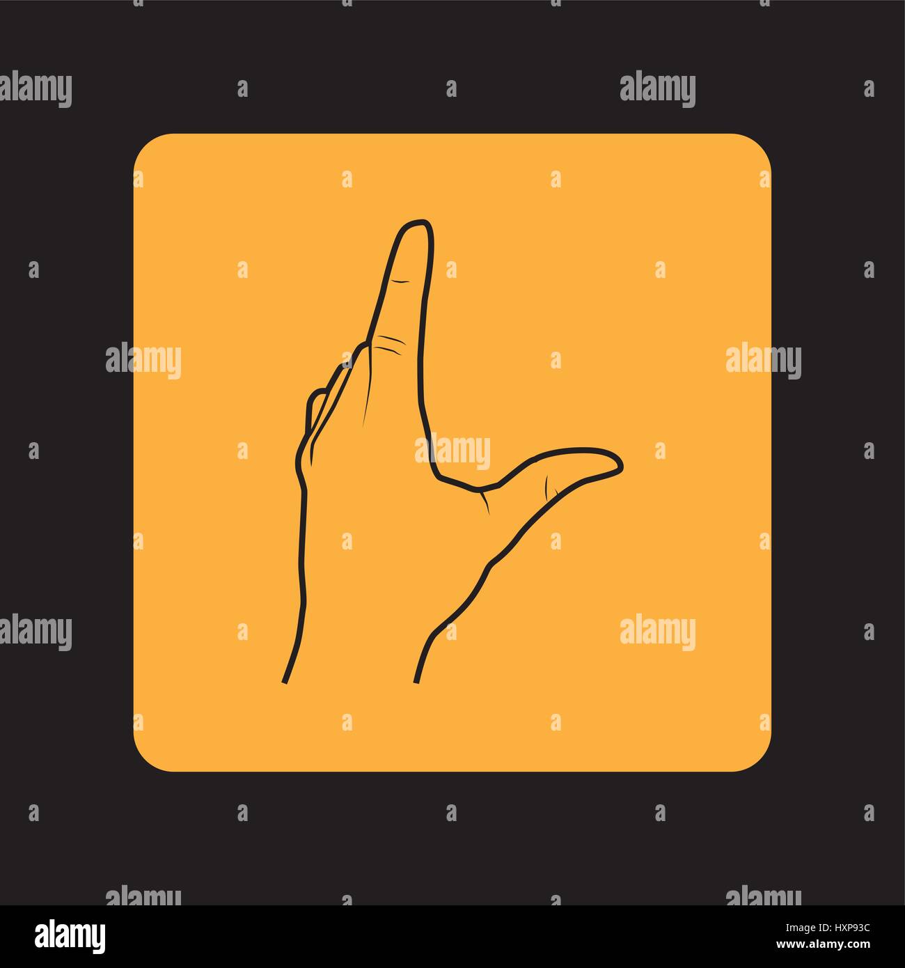 sign language design Stock Vector Image & Art - Alamy