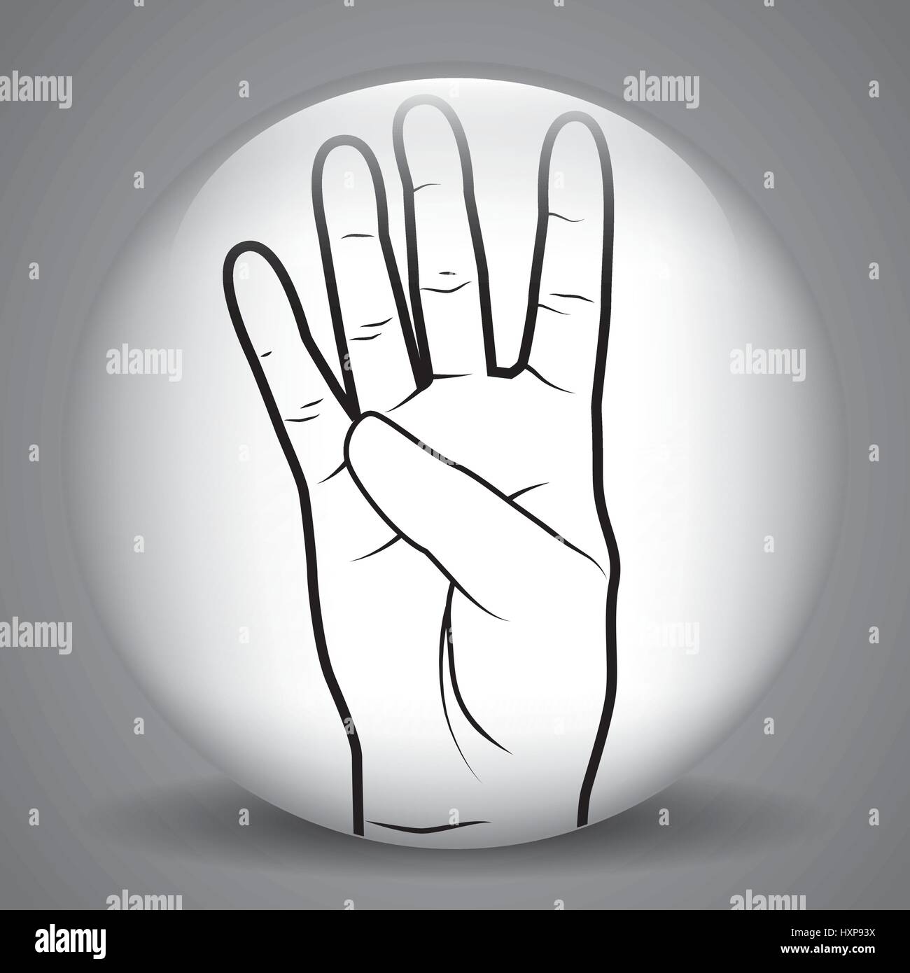 sign language design Stock Vector Image & Art - Alamy
