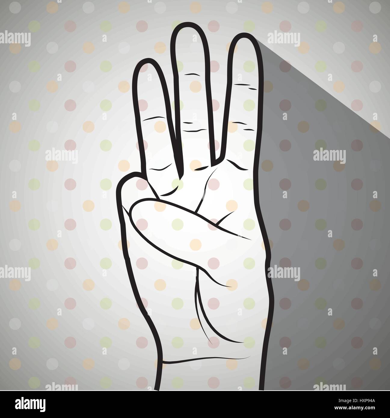 sign language design Stock Vector Image & Art - Alamy