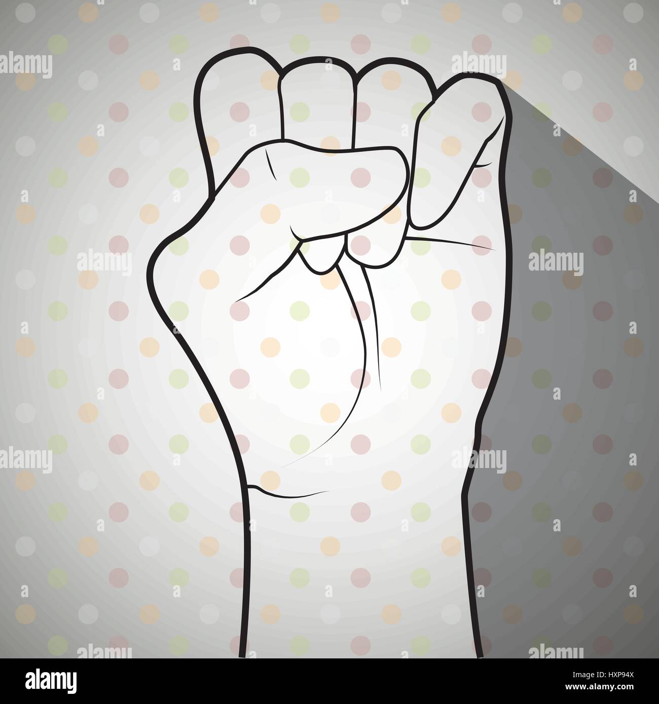 Hand sign language alphabet deaf Stock Vector Images - Alamy