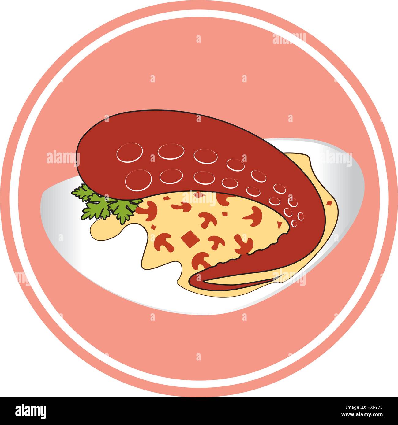 octopus sea food icon Stock Vector Image & Art - Alamy
