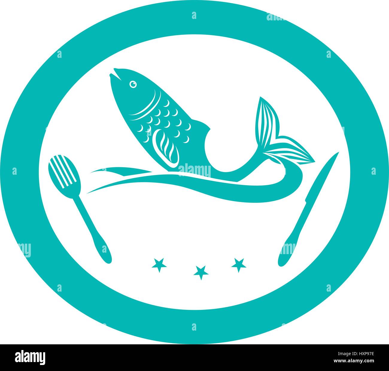 delicious fish sea food Stock Vector Image & Art - Alamy