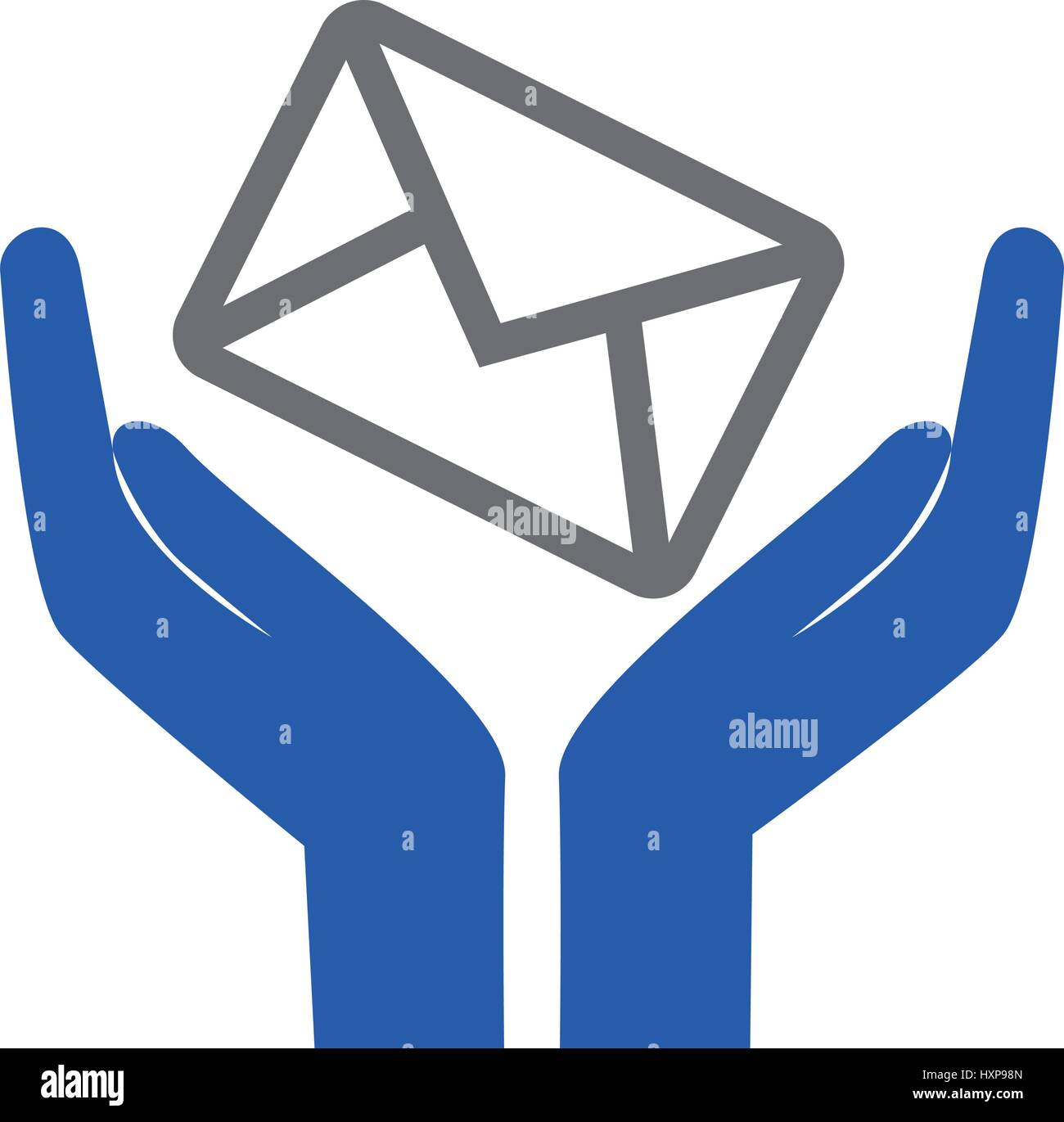 Envelope sign showing correspondence hi-res stock photography and ...