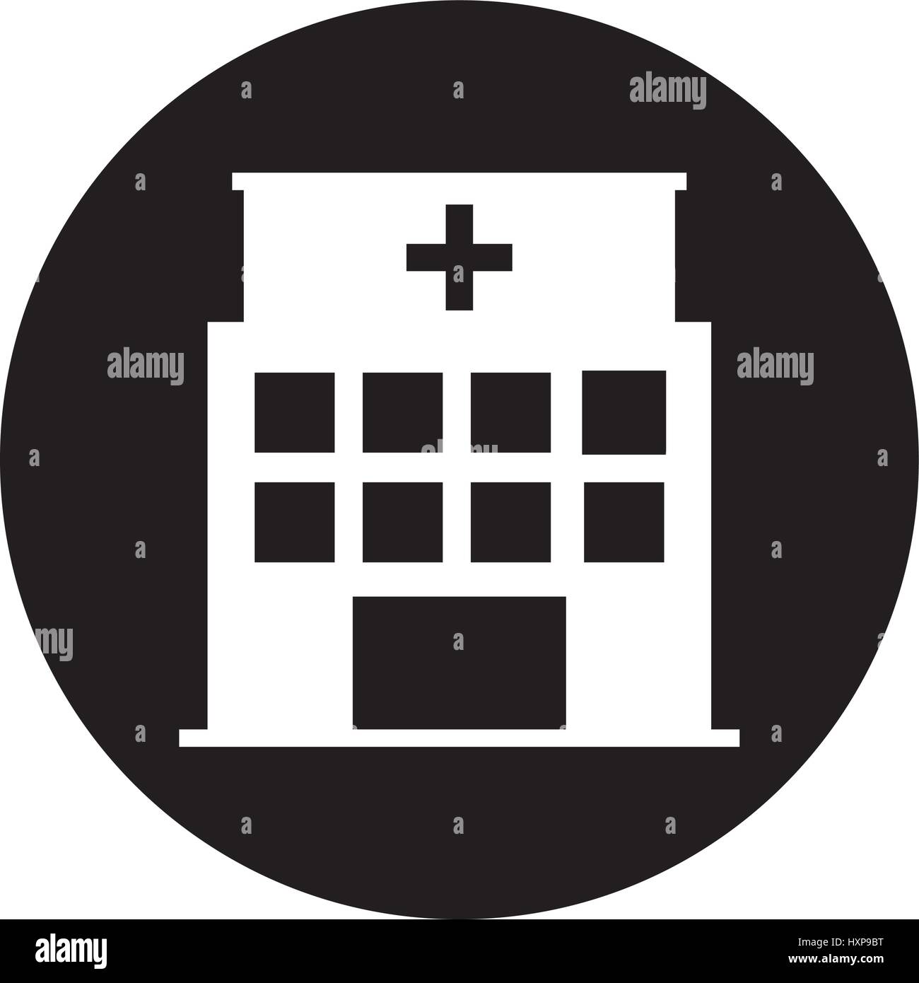 hospital building exterior icon vector illustration design Stock Vector ...