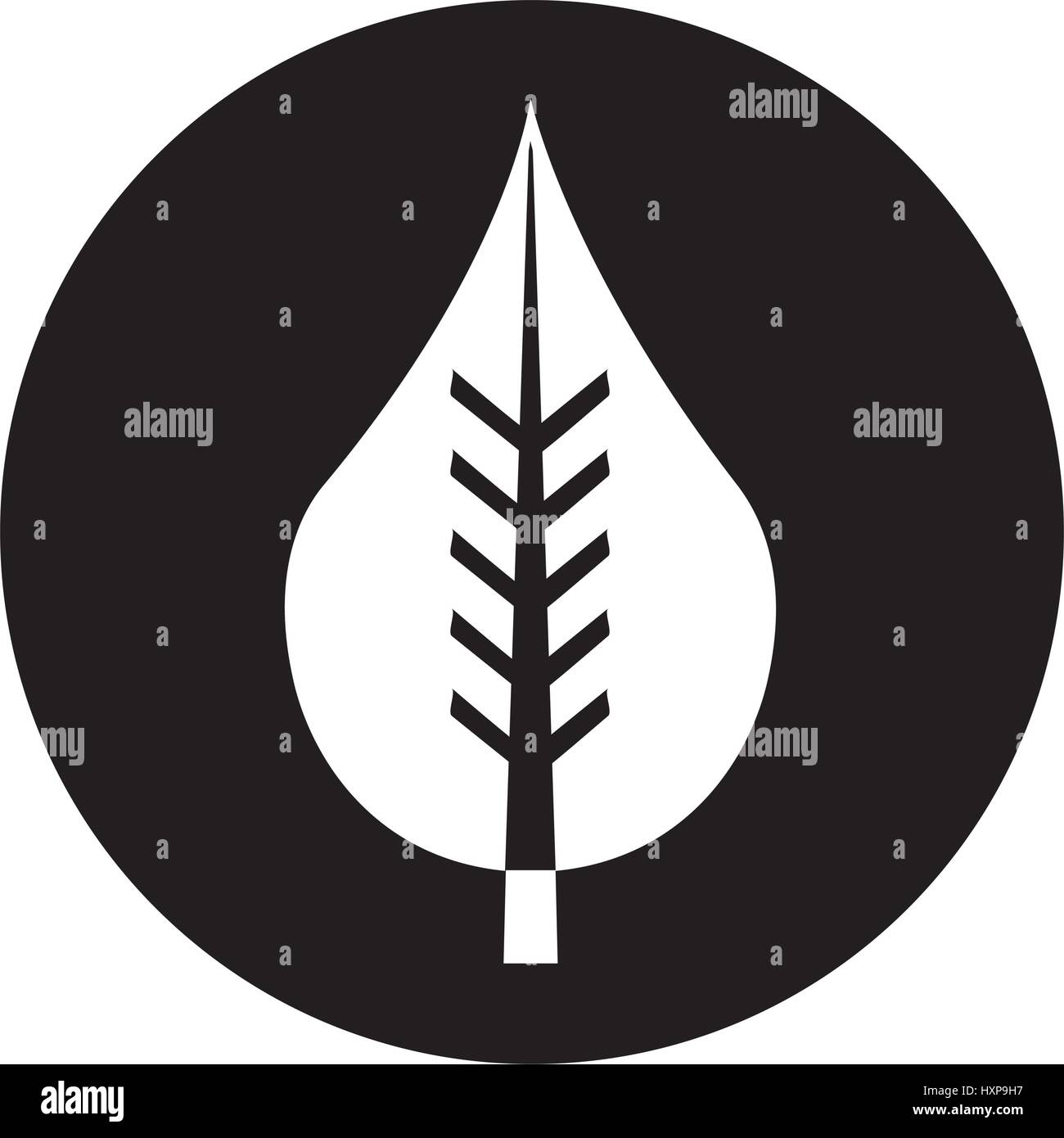 leaf plant ecology symbol vector illustration design Stock Vector Image ...