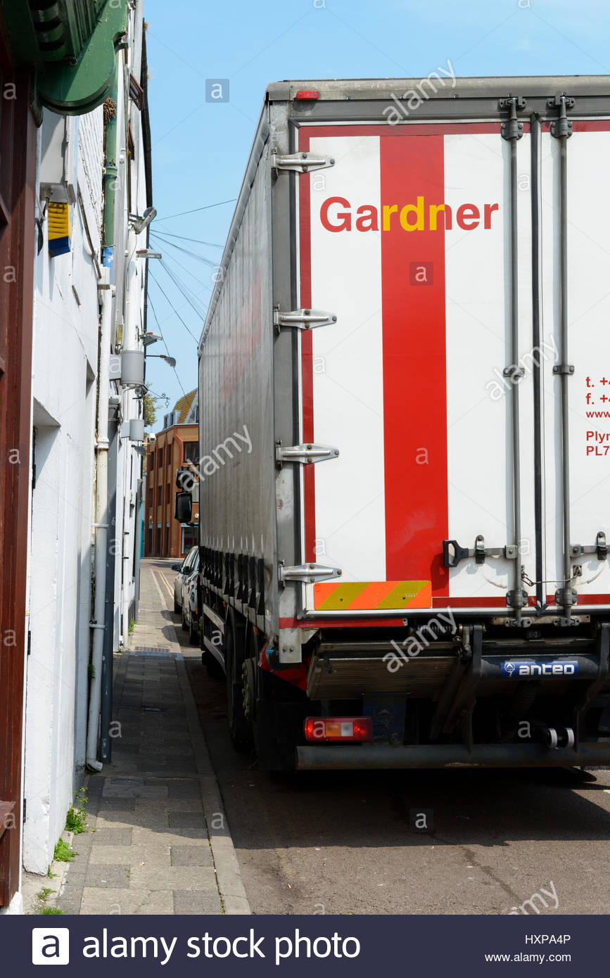 Truck Lorry Delivery Delivering Stock Photos & Truck Lorry Delivery ...