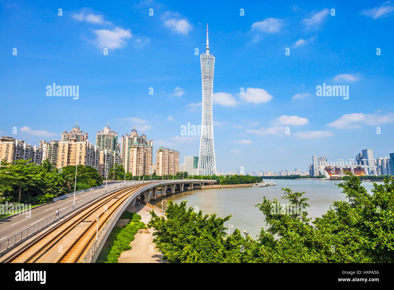 Urban architecture in Guangzhou,Guangdong Province,China Stock Photo ...