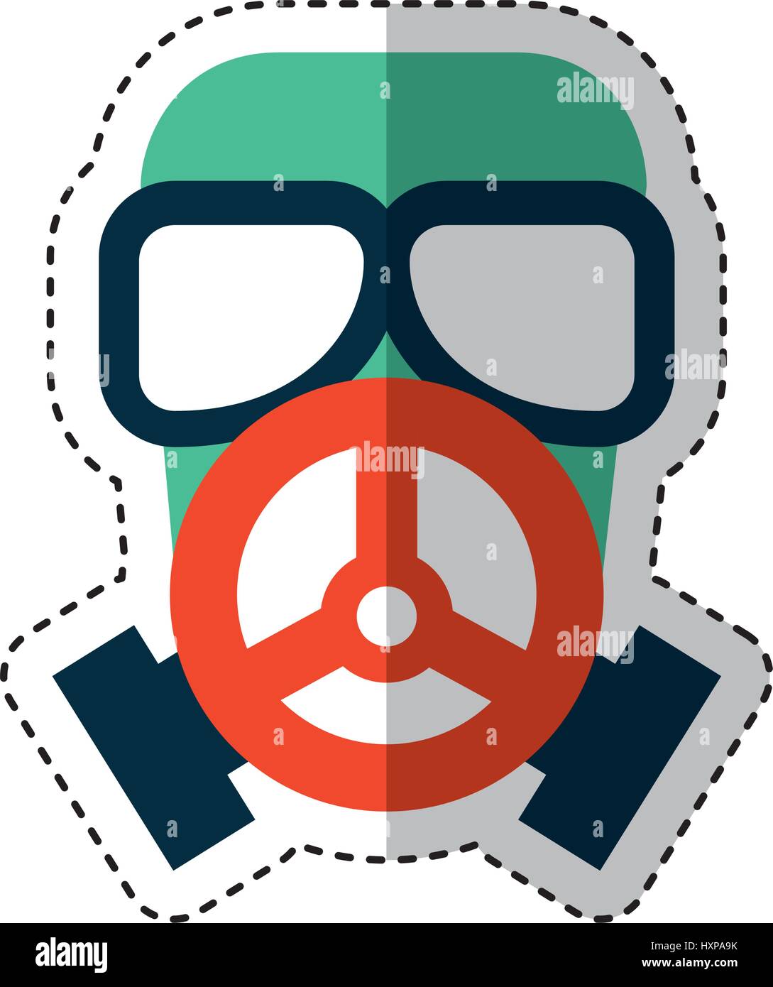 nuclear safety mask icon vector illustration design Stock Vector Image ...