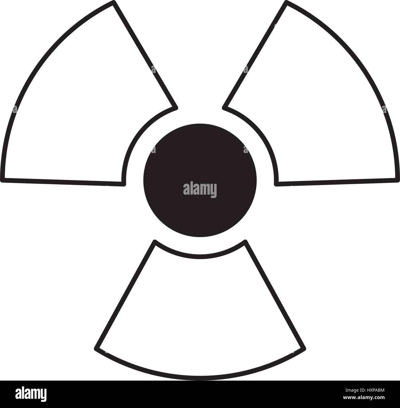 nuclear sign isolated icon vector illustration design Stock Vector ...