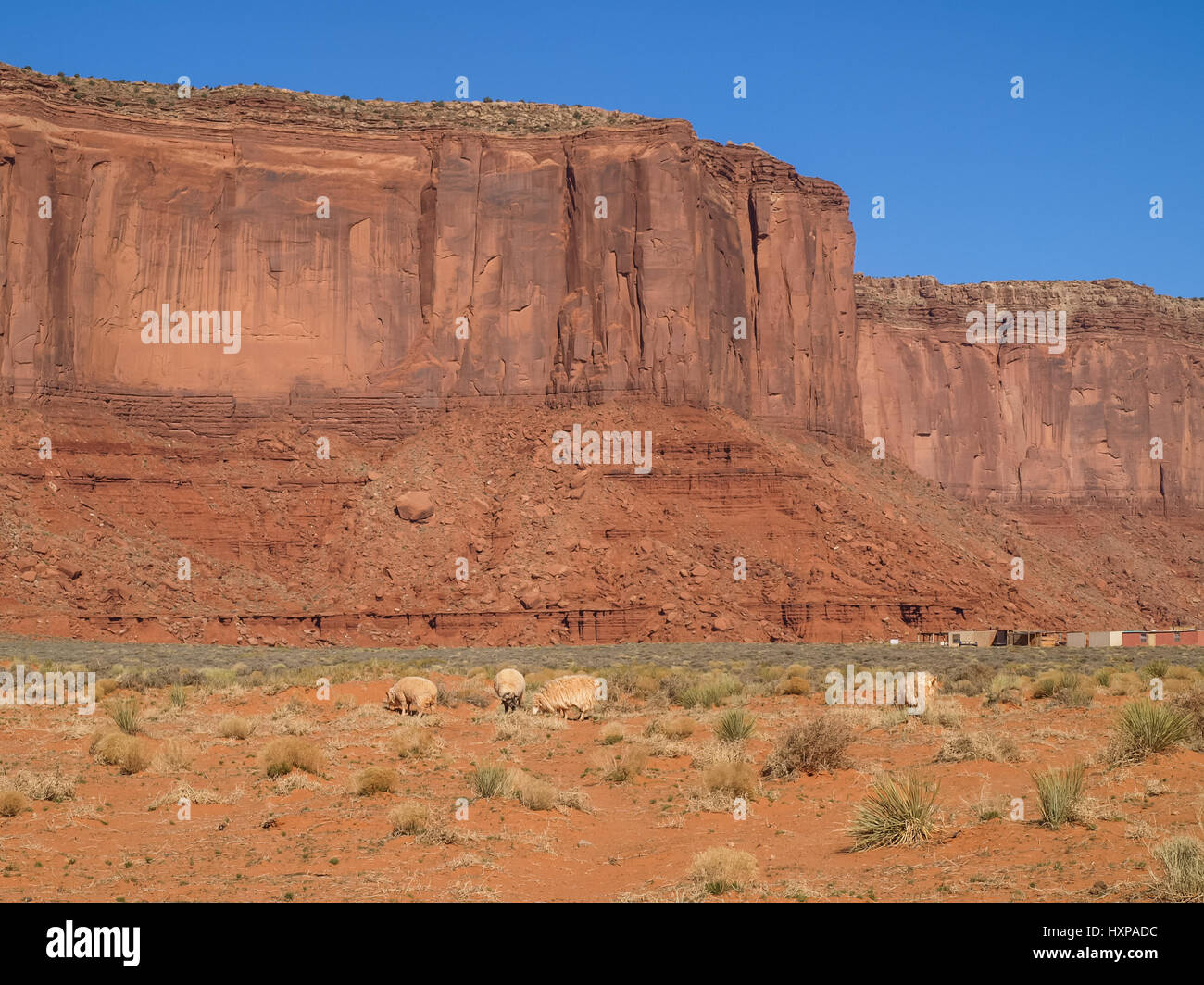 Landscape of the ancient rocks. Monument Valley, Arizona Stock Photo ...