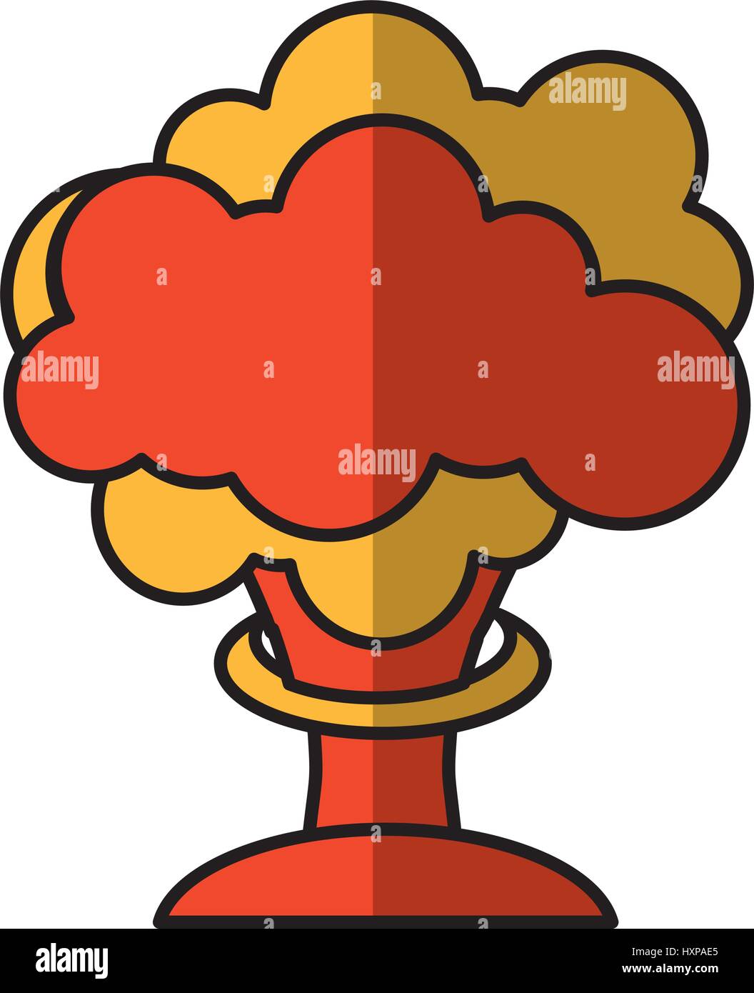 nuclear explosion isolated icon vector illustration design Stock Vector ...