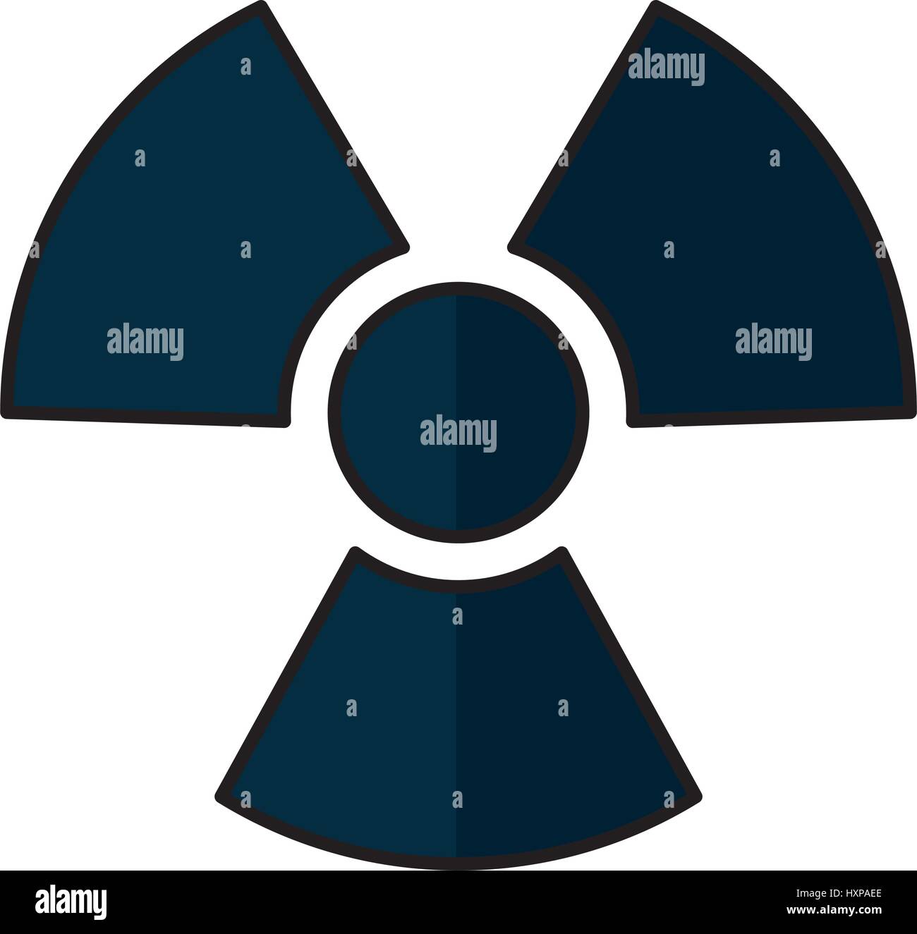 nuclear sign isolated icon vector illustration design Stock Vector ...