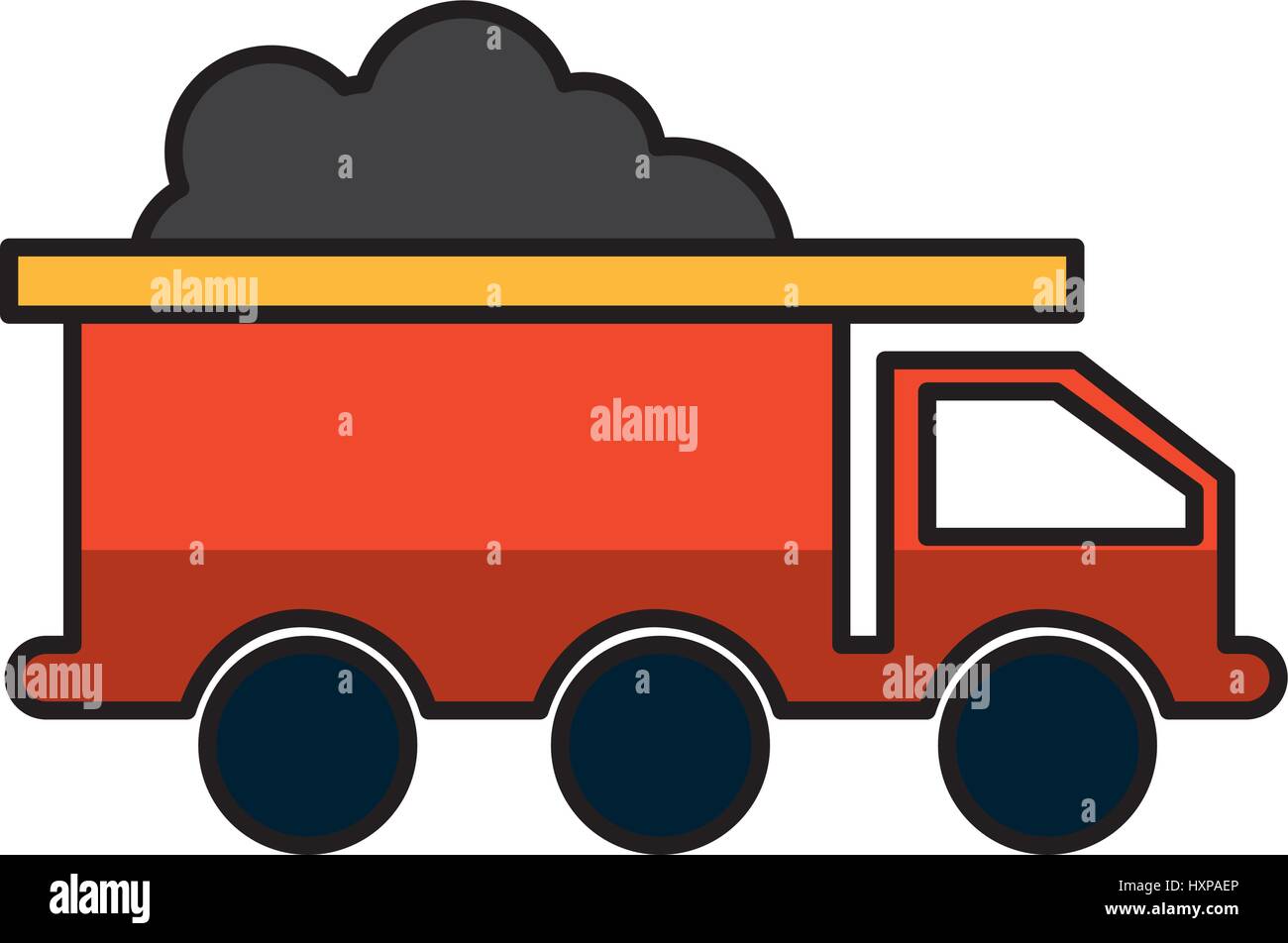 mine truck isolated icon vector illustration design Stock Vector Image ...