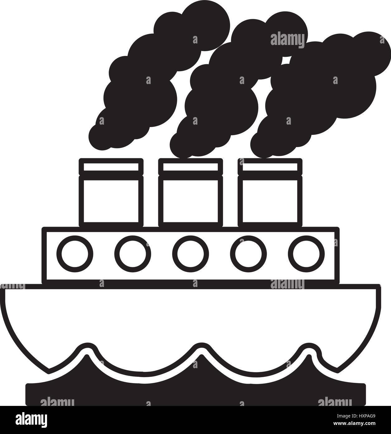 steam boat isolated icon vector illustration design Stock Vector Image ...
