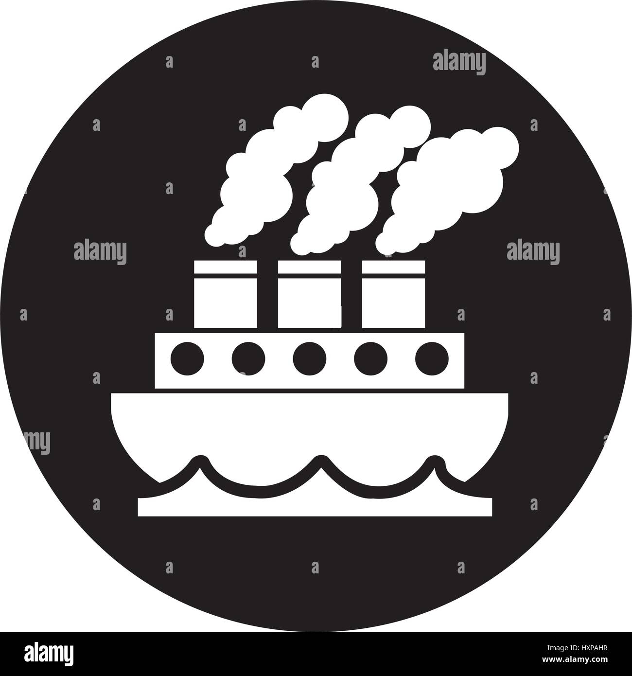 Old steam boat Stock Vector Images - Alamy