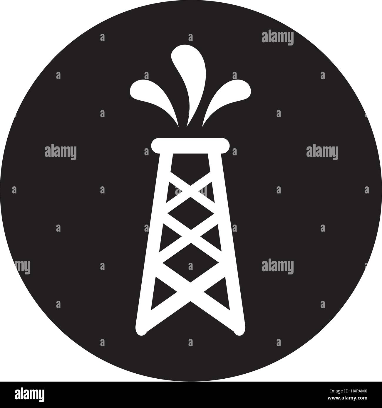 drilling oil tower icon vector illustration design Stock Vector Image ...