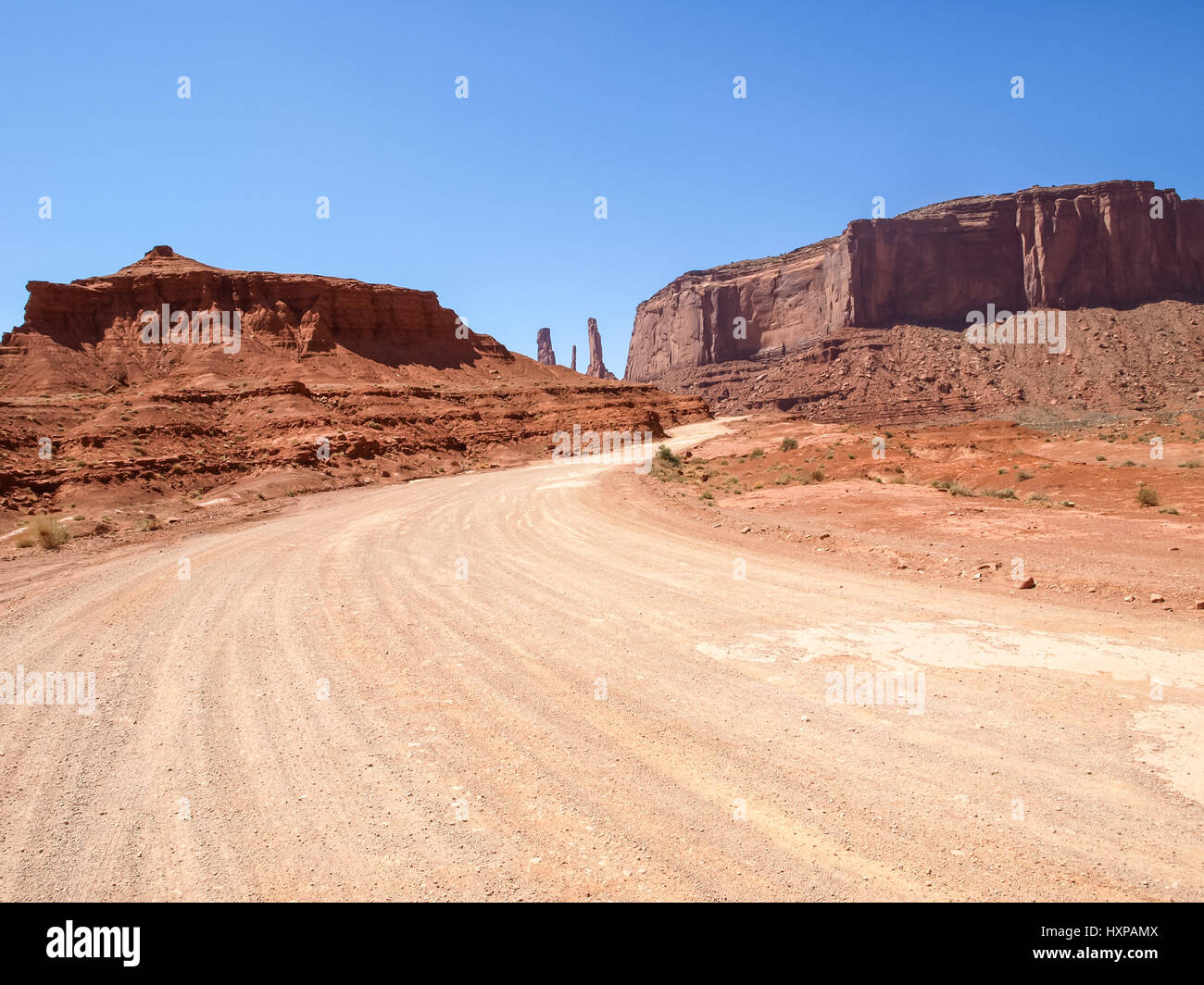 Landscape of the ancient rocks. Monument Valley, Arizona Stock Photo ...