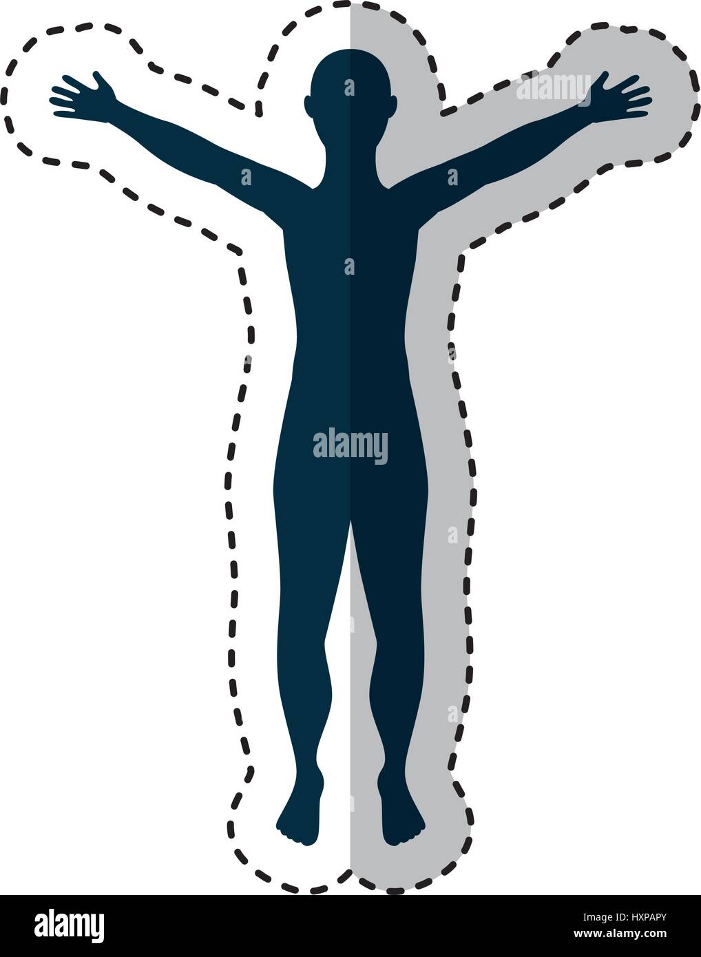 man anatomy silhouette isolated icon vector illustration design Stock ...