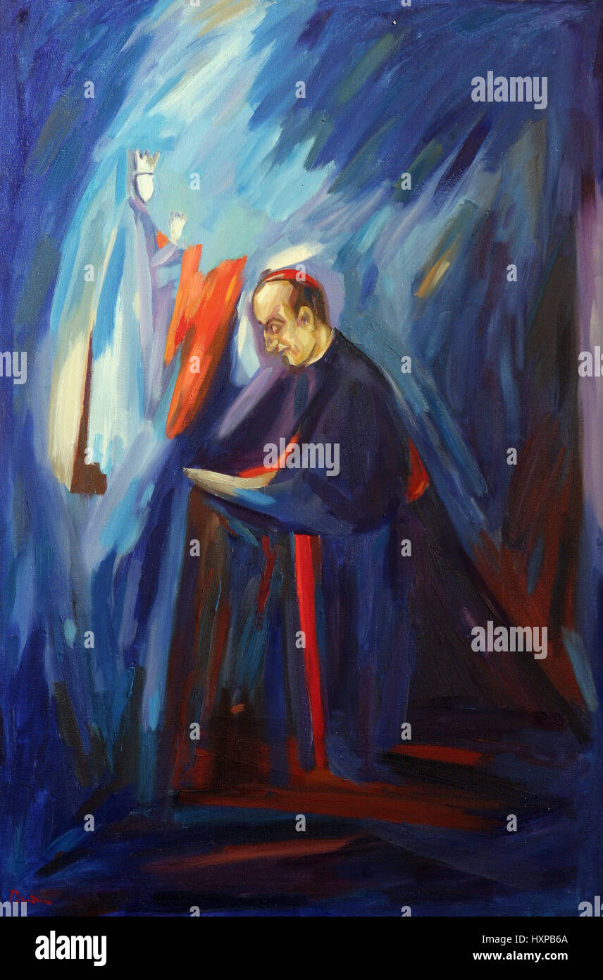 Blessed Aloysius Stepinac, altarpiece in the parish Church of Blessed ...