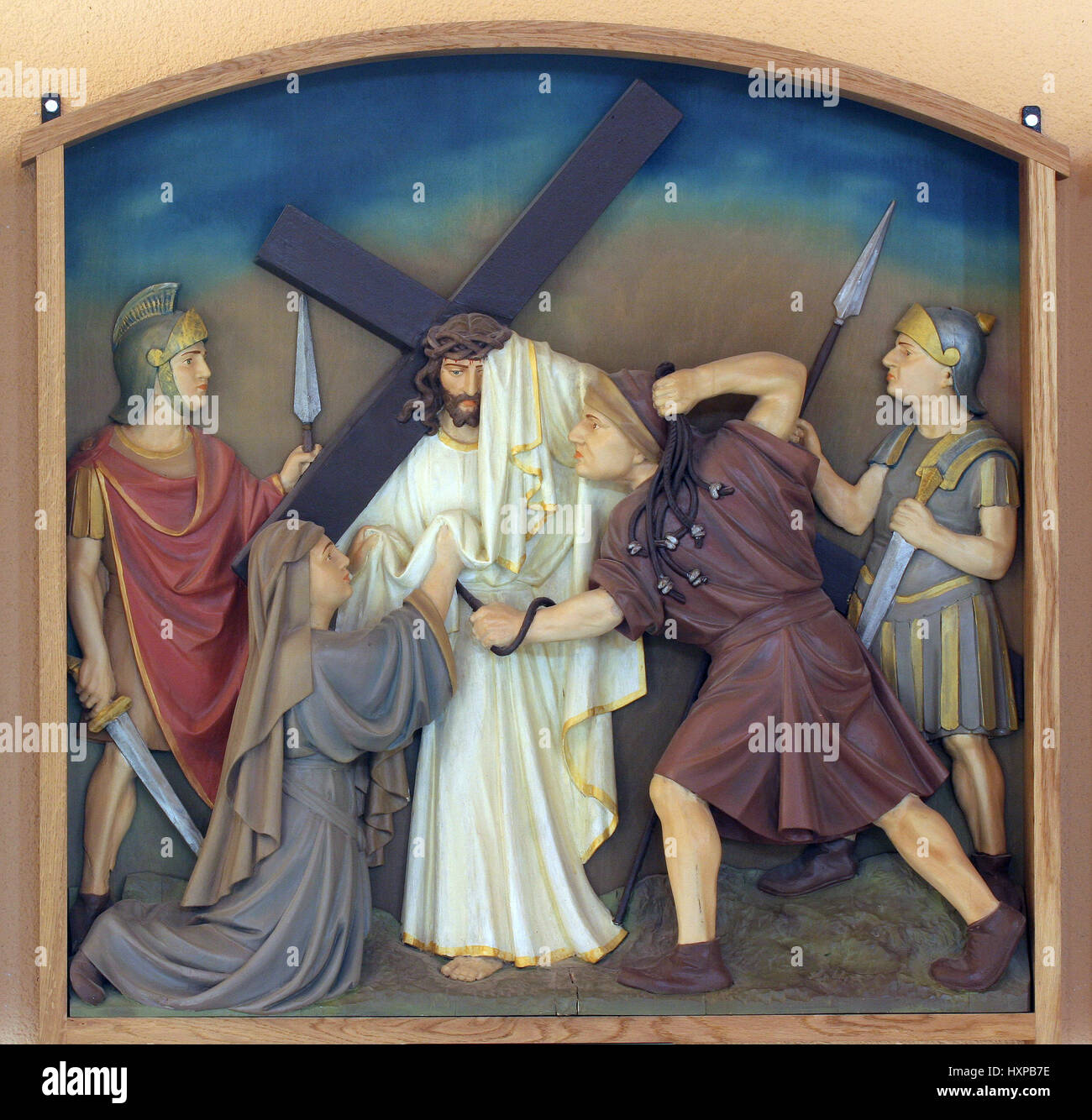 6th Stations of the Cross, Veronica wipes the face of Jesus, Church of ...