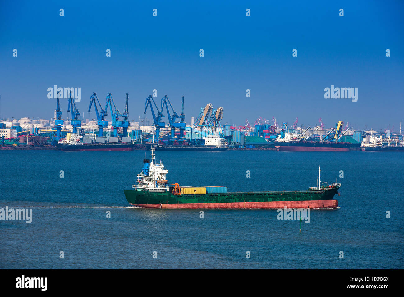 Tianjin port in China Stock Photo - Alamy
