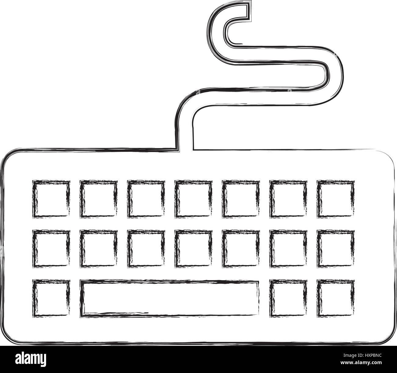 keyboard computer isolated icon vector illustration design Stock Vector ...