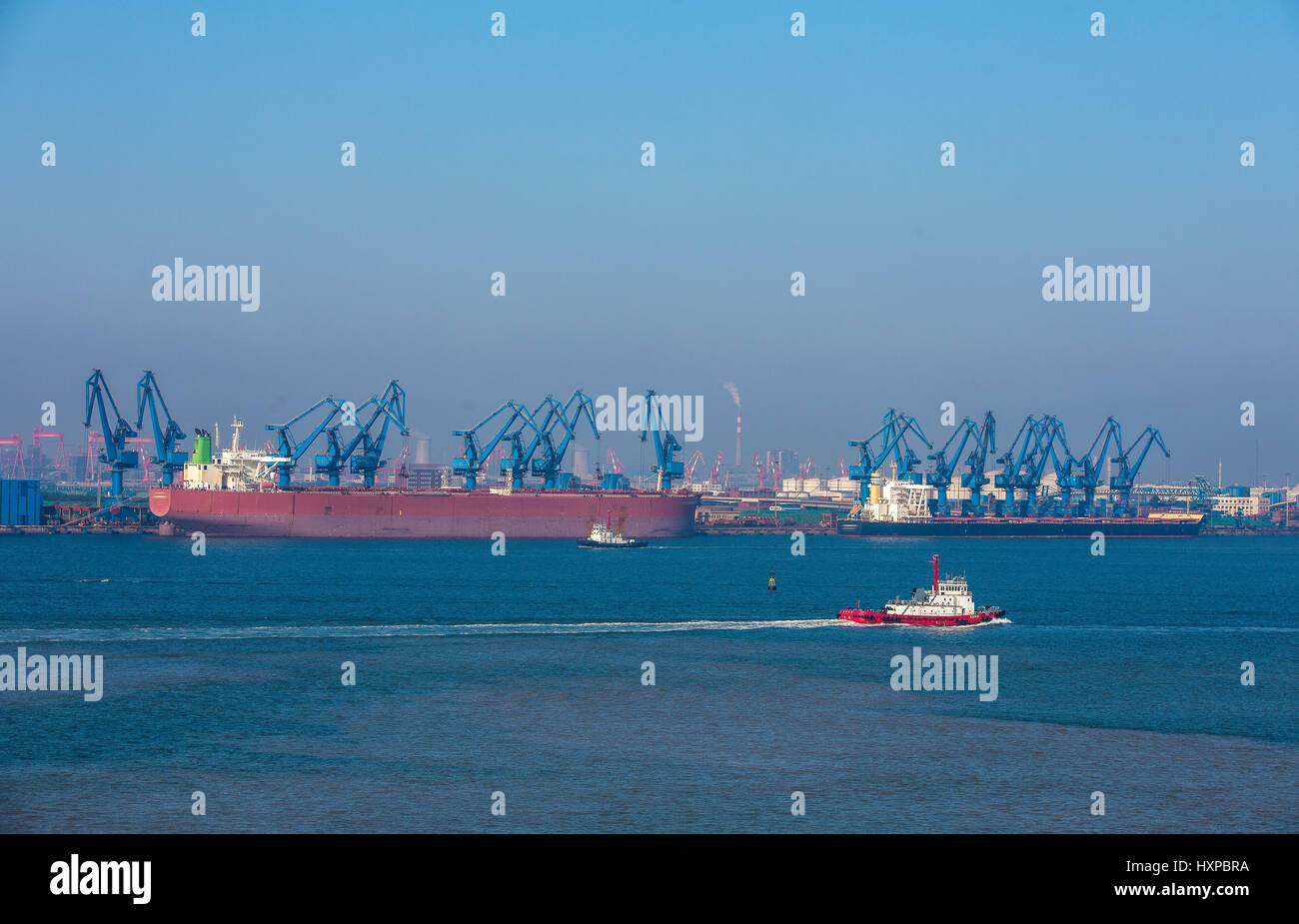 Tianjin port in China Stock Photo - Alamy