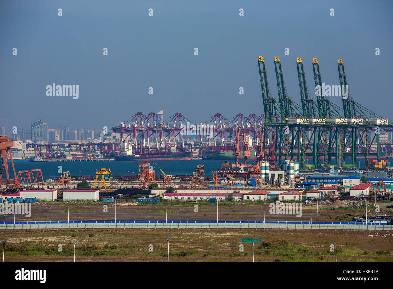 Tianjin port in China Stock Photo - Alamy