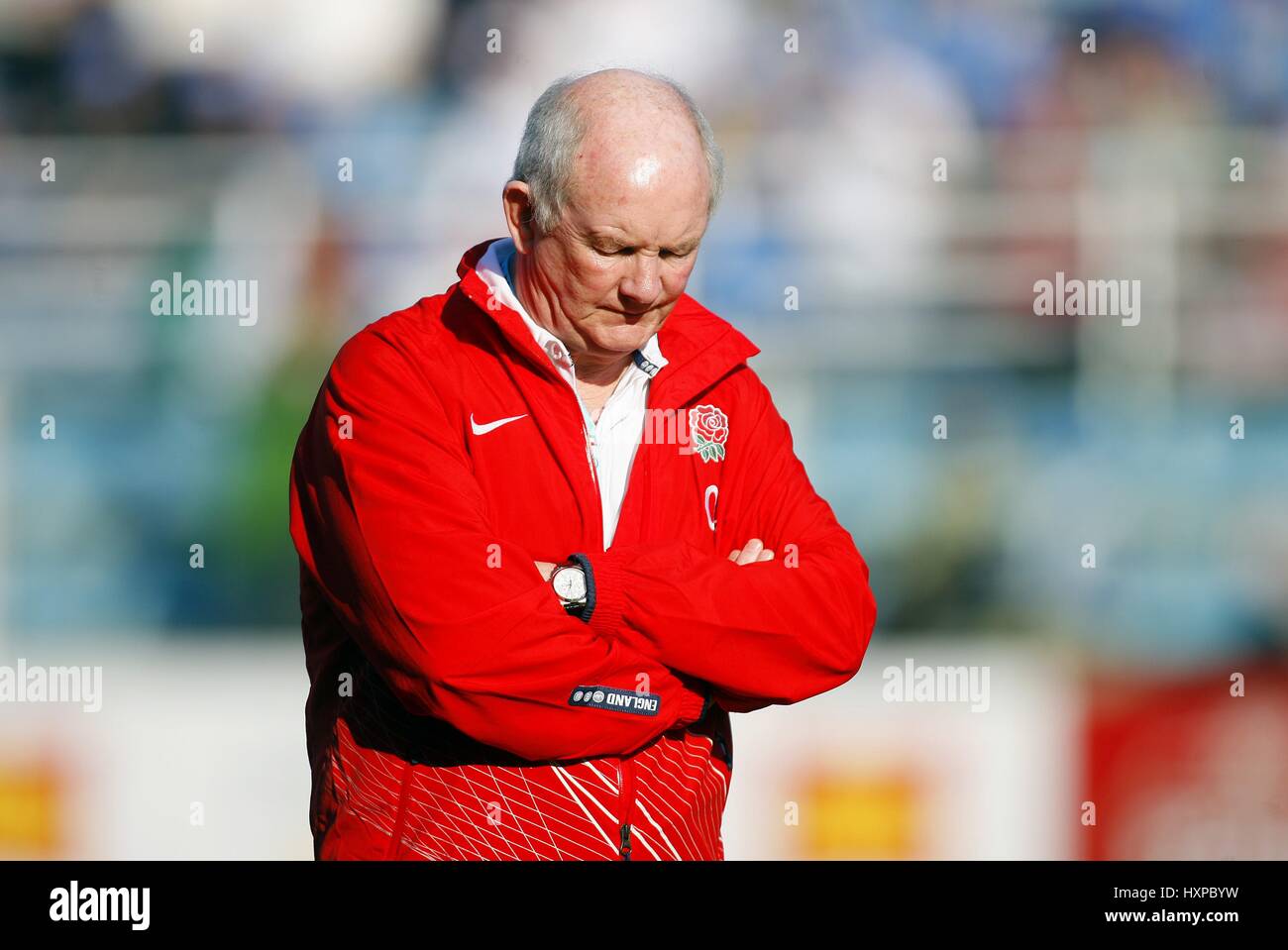 BRIAN ASHTON ENGLAND RUGBY UNION HEAD COACH STADIO FLAMINIO ROME ITALY ...