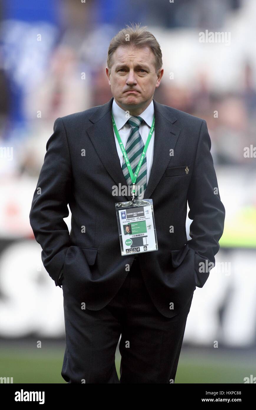 EDDIE O'SULLIVAN IRELAND RUGBY COACH STADE FRANCE PARIS FRANCE 09 ...