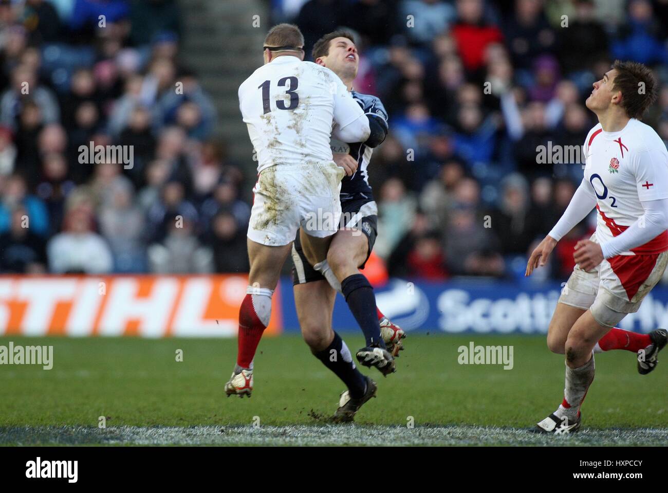 JAMIE NOON & RORY LAMONT SCOTLAND V ENGLAND MURRAYFIELD EDINBURGH ...
