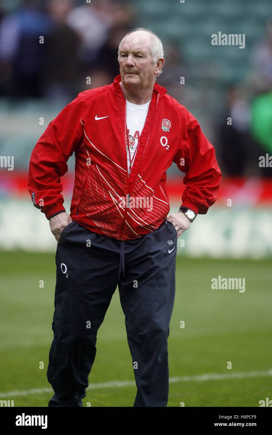 BRIAN ASHTON ENGLAND RUGBY UNION HEAD COACH TWICKENHAM LONDON ENGLAND ...