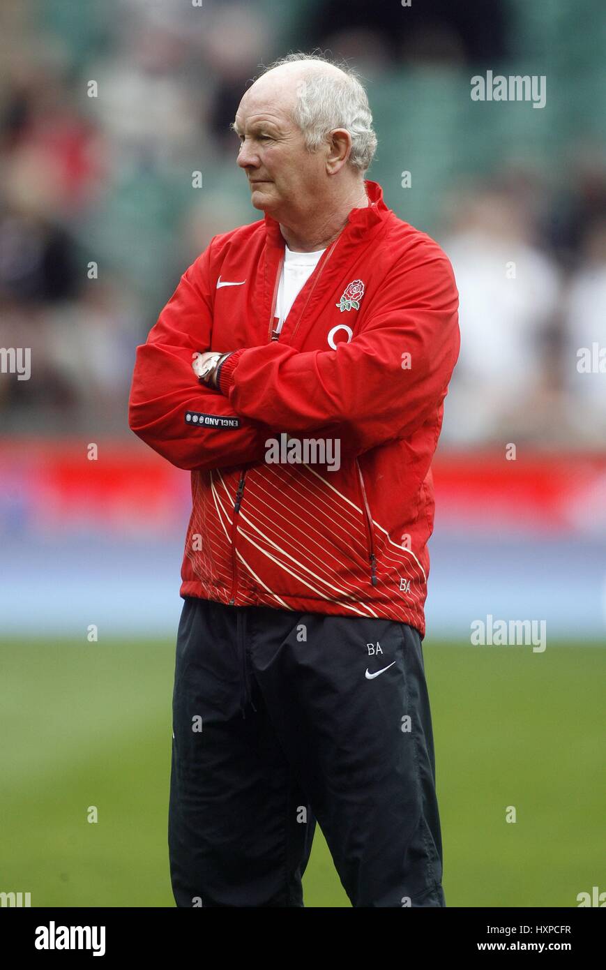 BRIAN ASHTON ENGLAND RUGBY UNION HEAD COACH TWICKENHAM LONDON ENGLAND ...