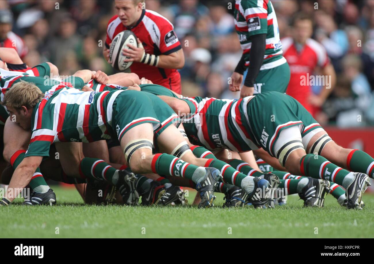 Leicester scrum hi-res stock photography and images - Alamy