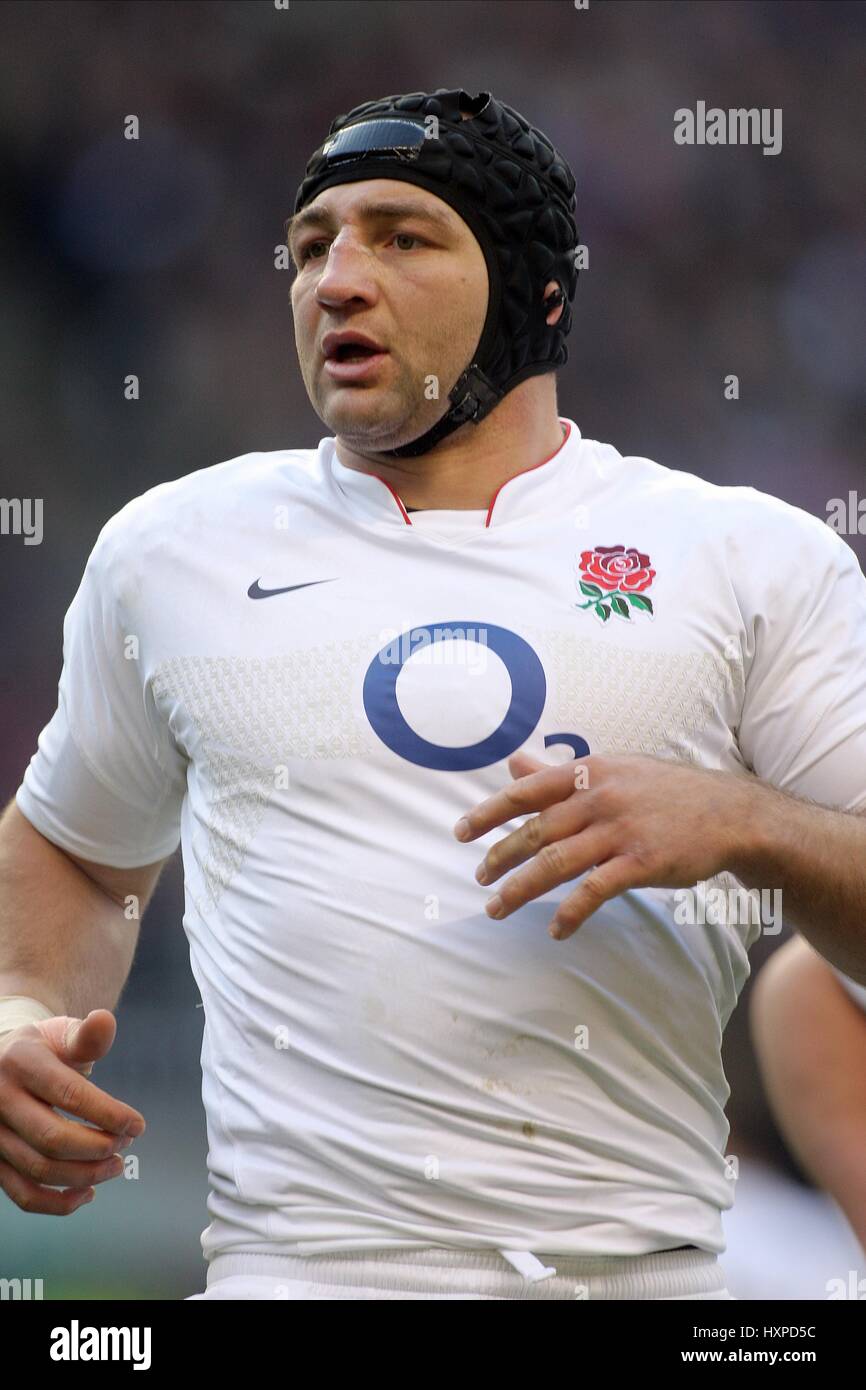 STEVE BORTHWICK ENGLAND & SARACENS RUGBY TWICKENHAM MIDDLESEX ENGLAND ...
