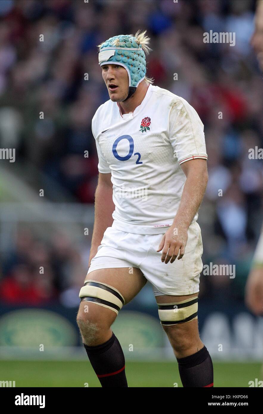 JORDAN CRANE ENGLAND & LEICESTER TIGERS RU TWICKENHAM MIDDLESEX ENGLAND ...