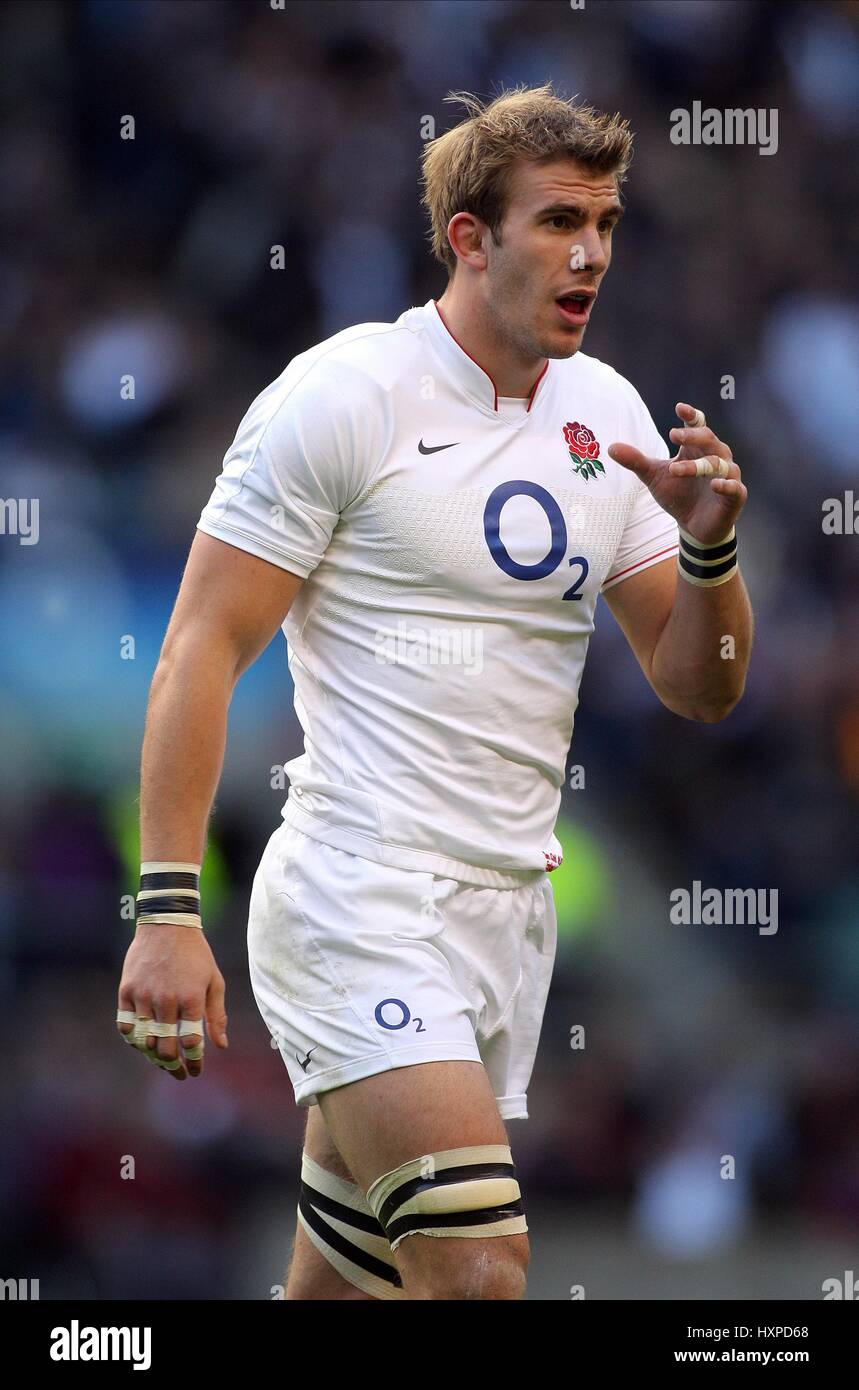 TOM CROFT ENGLAND & LEICESTER TIGERS RU TWICKENHAM MIDDLESEX ENGLAND 07 ...