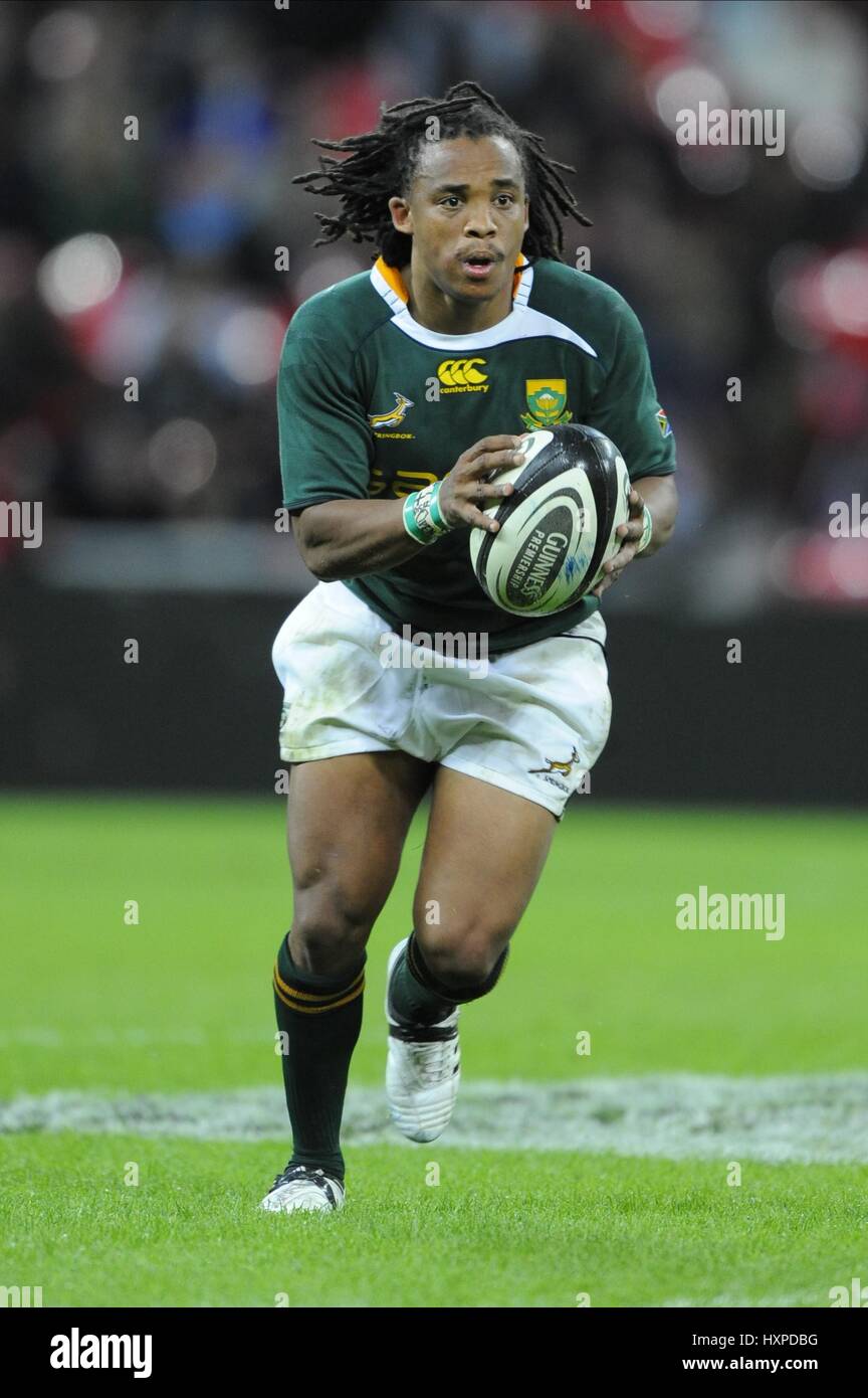 HEINI ADAMS SOUTH AFRICA WEMBLEY LONDON ENGLAND 17 November 2009 Stock ...