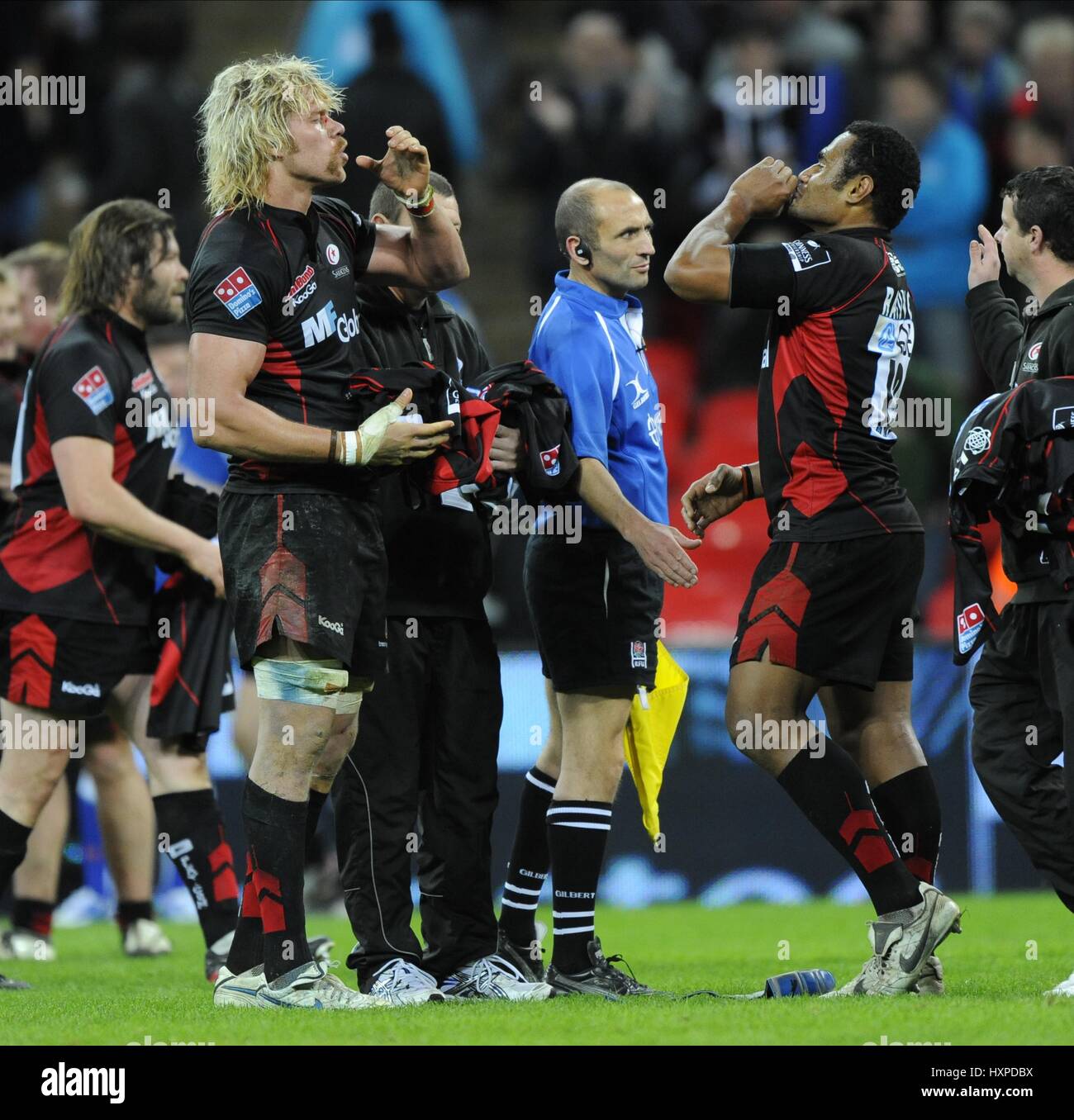 MOURITZ BOTHA & KAMELI RATUVOU SARACENS WEMBLEY LONDON ENGLAND 17 ...